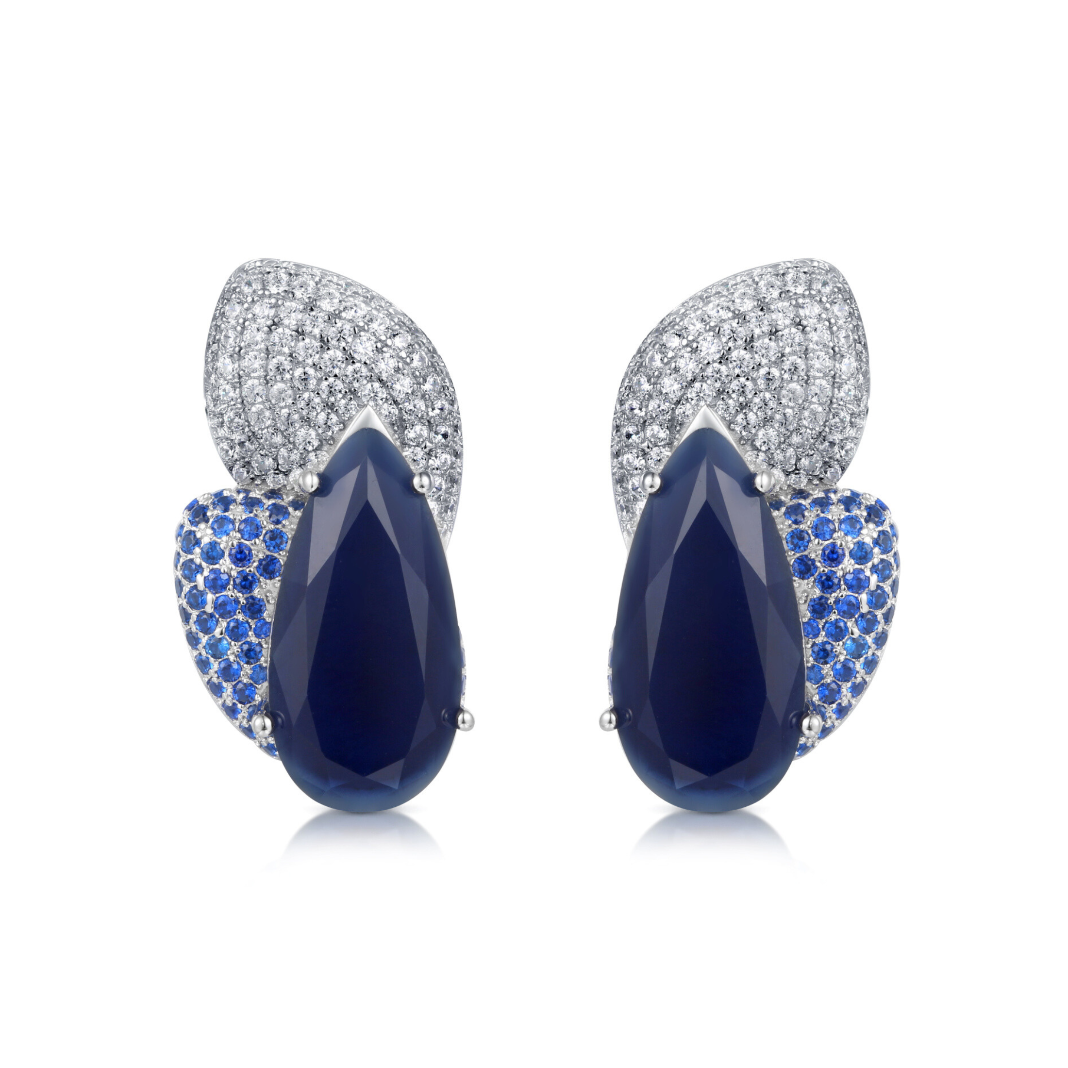 Sibela Studio |Pendientes Epoc: Elegancia y Versatilidad en Zafiro Azul ...